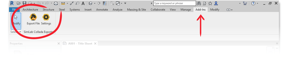 Simlab 3D Plugins - Collada exporter for Revit